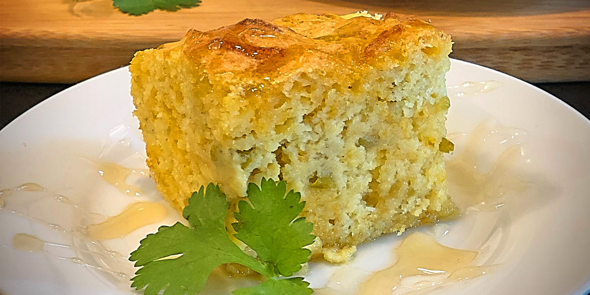 Green Chili Cornbread - Namaste Recipes