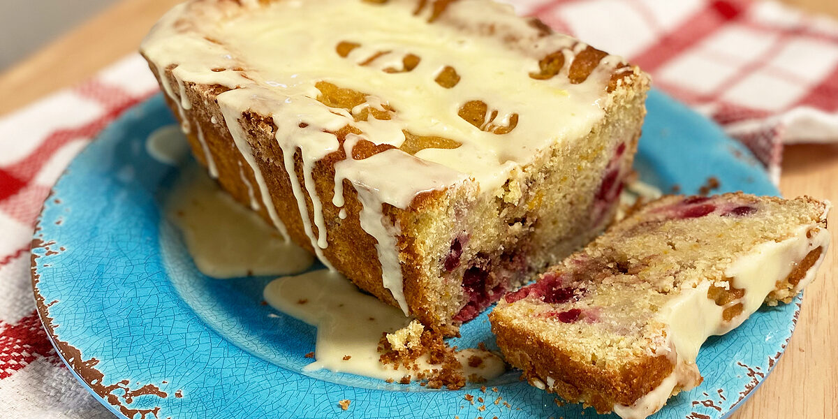 Orange Glazed Cranberry Bread - Namaste Recipes
