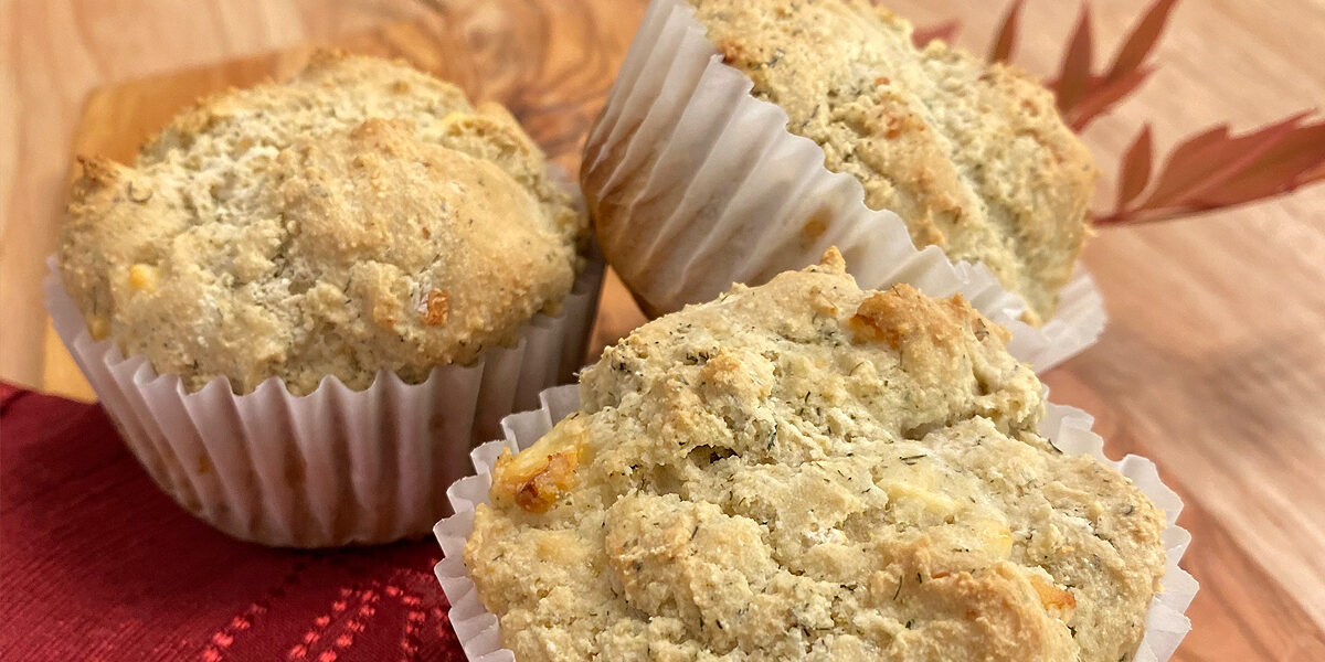Savory Feta & Chive Muffins - Namaste Recipes